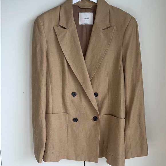 Wilfred | Jackets & Coats | Wilfred Classic Tan Blazer | Poshmark